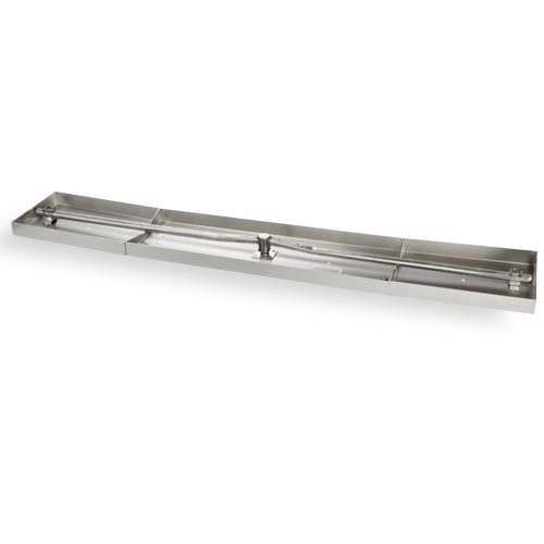 Linear Burner Kits - Trough Pan & T-Burner, Stainless Steel - HPC Fire