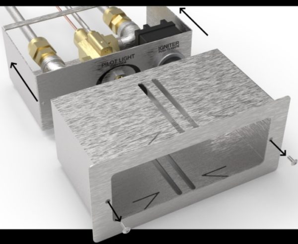 Fire Pit Igniter - Push Button Flame Sensing Ignition System - HPC Fire